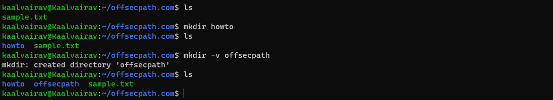 How to use mkdir Command? It's so easy and useful - OffSecPath